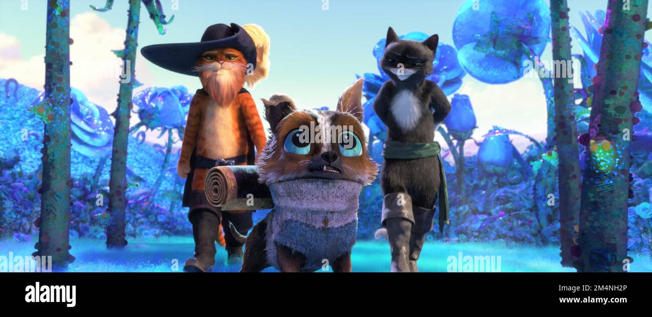 (À partir de la gauche) le Chat en bottes (Antonio Banderas), le ...