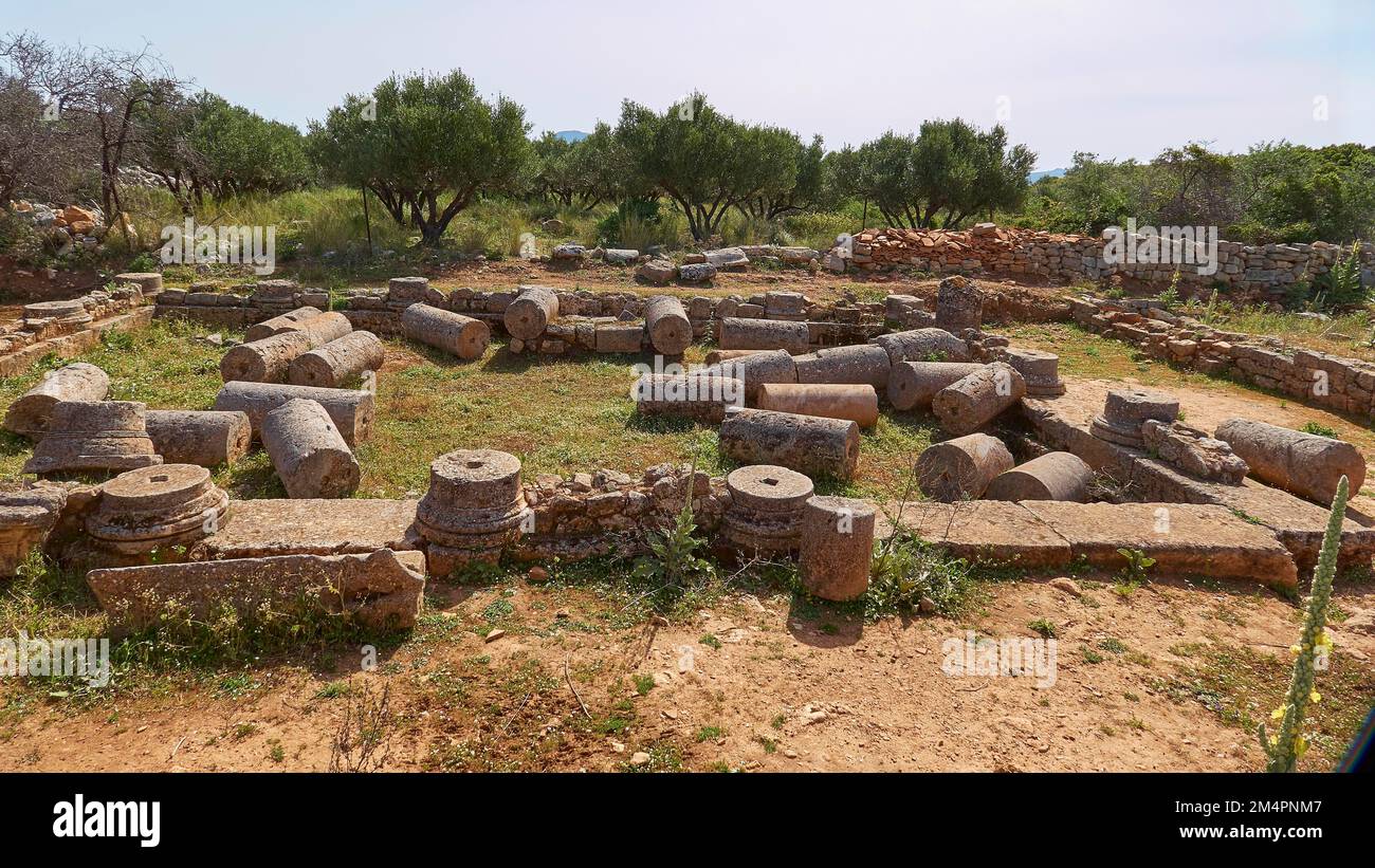 Roman ruins crete greece Banque de photographies et d’images à haute ...