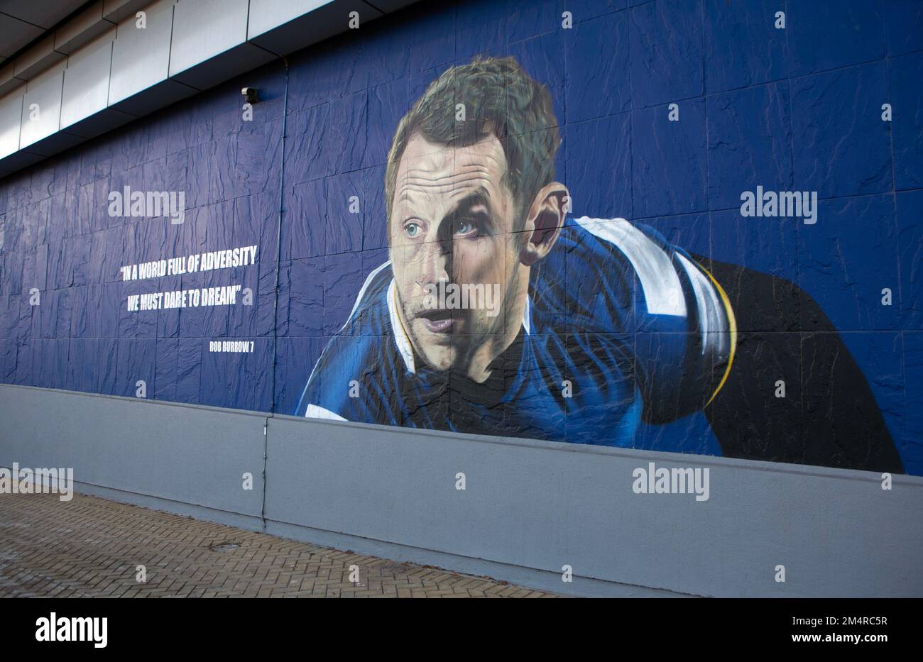 Une fresque peinte de l'ancien joueur de la Leeds Rhinos Rugby League ...