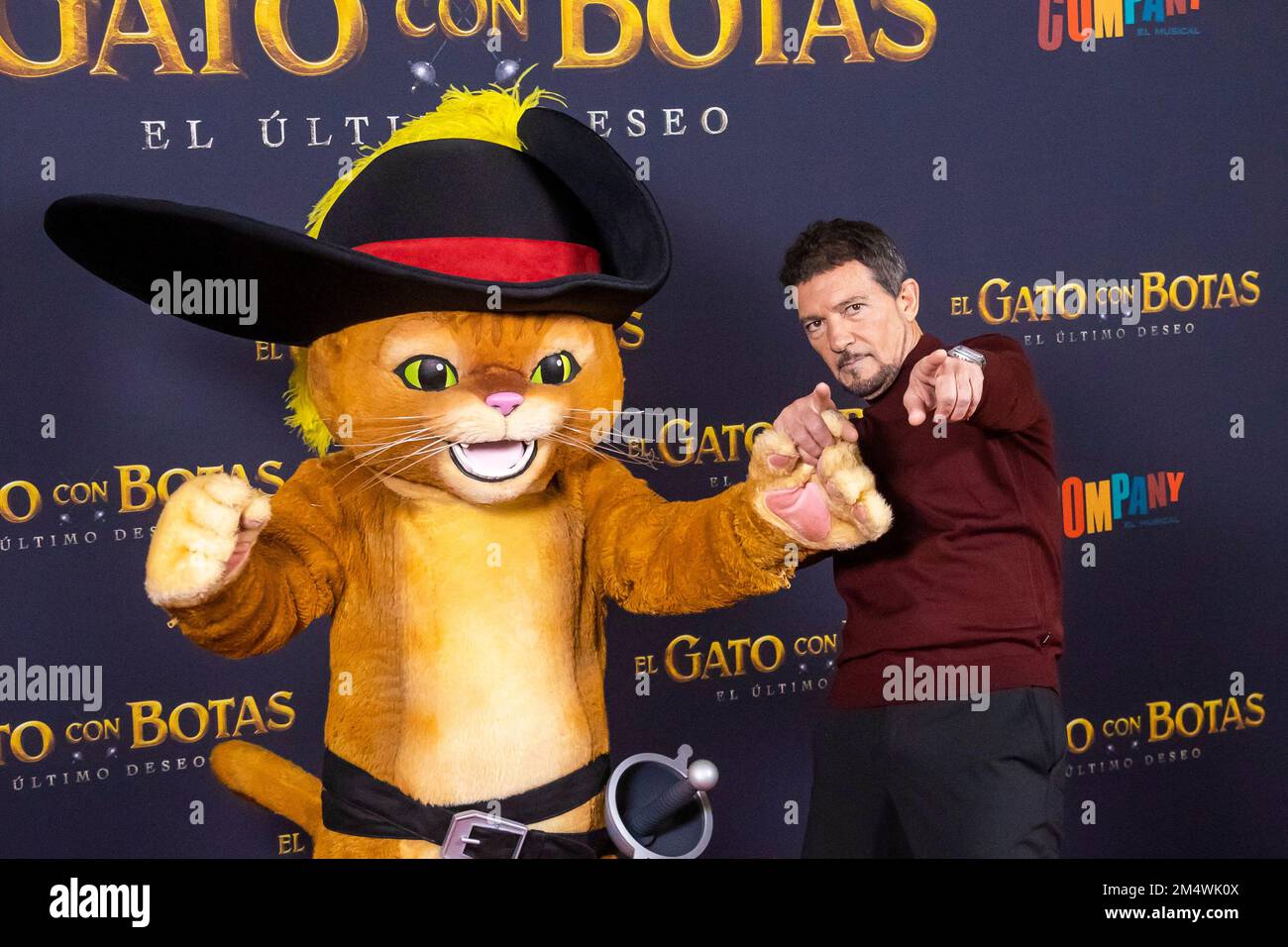 L'acteur Antonio Banderas assiste à la photocall 'El Gato con Botas: El ...