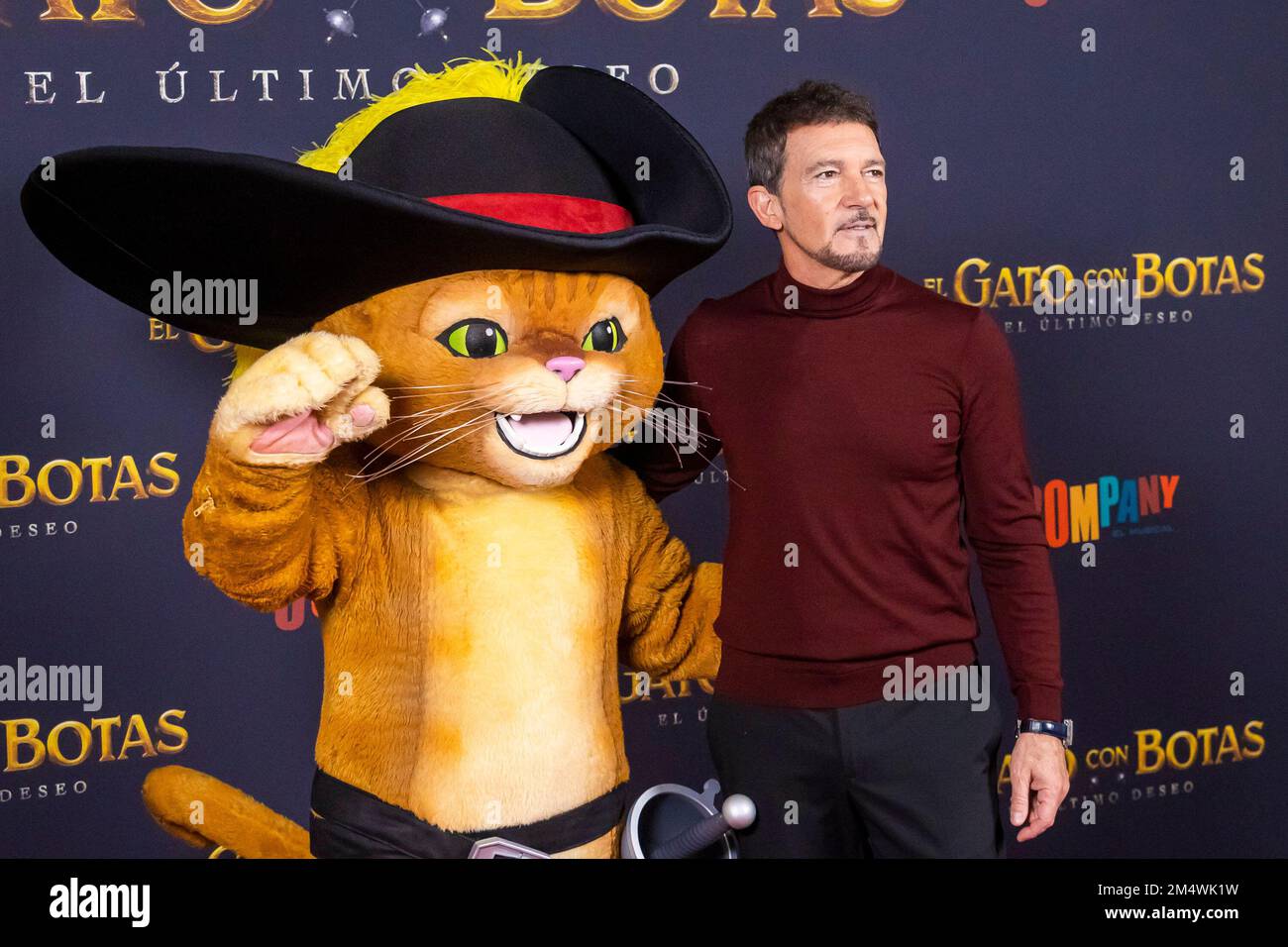 L'acteur Antonio Banderas assiste à la photocall 'El Gato con Botas: El ...