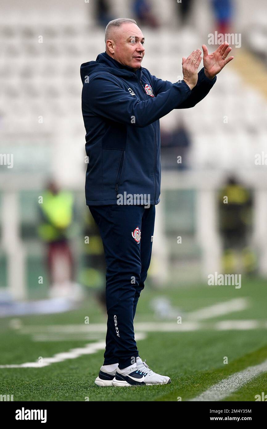 Turin, Italie. 23 décembre 2022. Massimiliano Alvini, entraîneur en ...