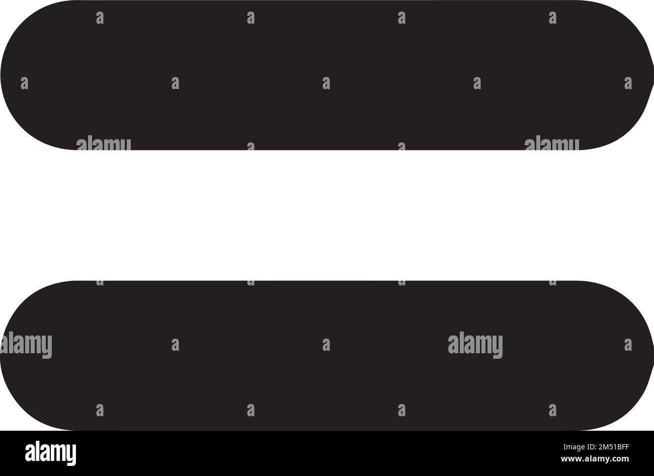 Symbole égal Banque d'images noir et blanc - Alamy