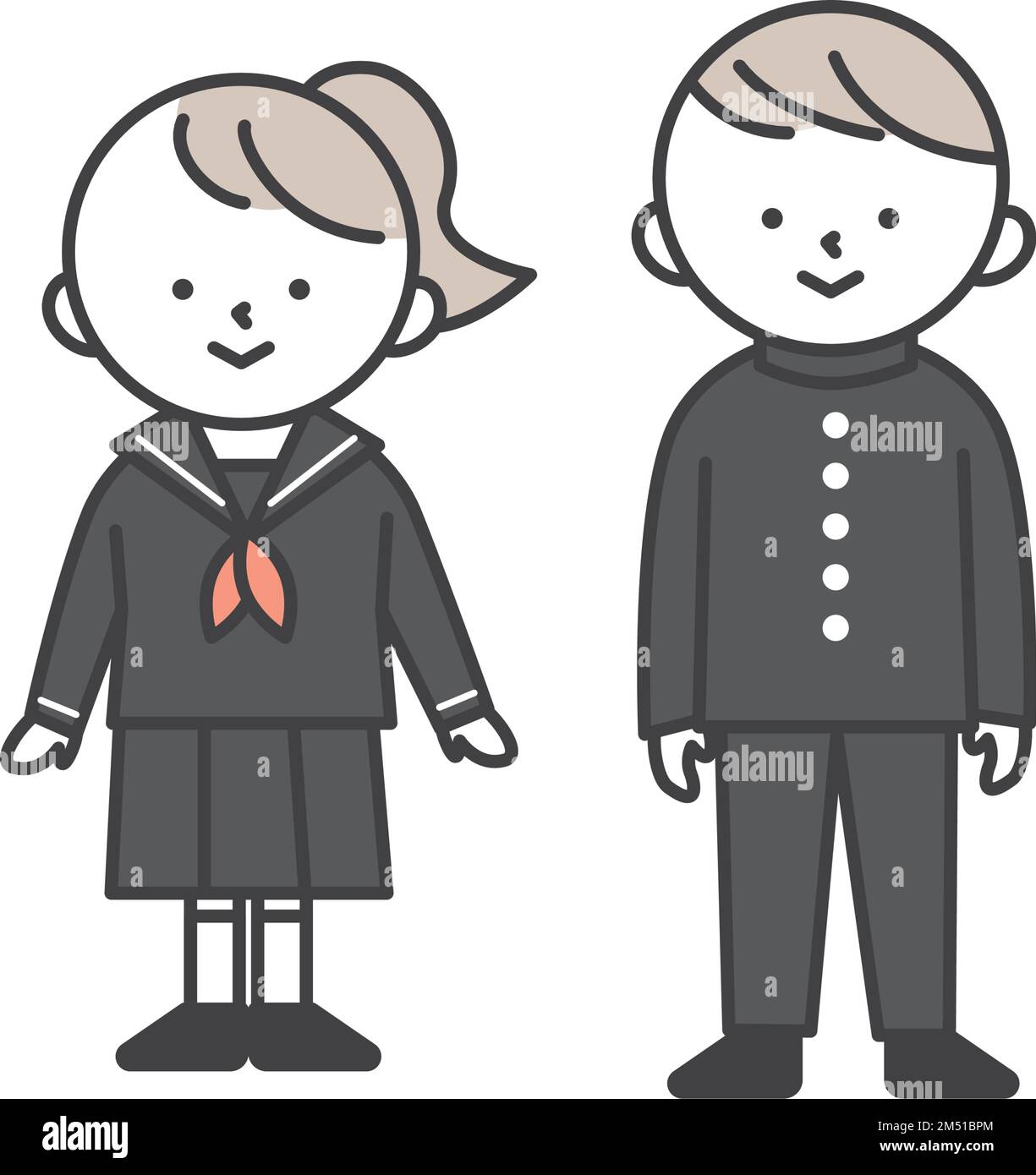 Wearing uniforms Banque d'images vectorielles - Alamy