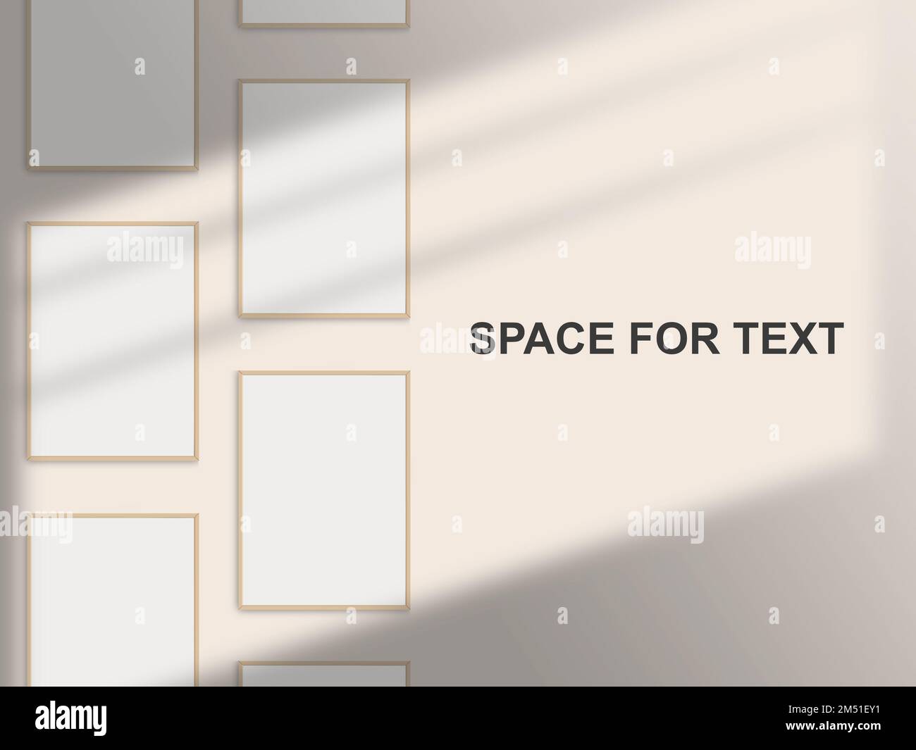 Ensemble de plusieurs cadres photo réalistes maquette. Portrait A4 ...
