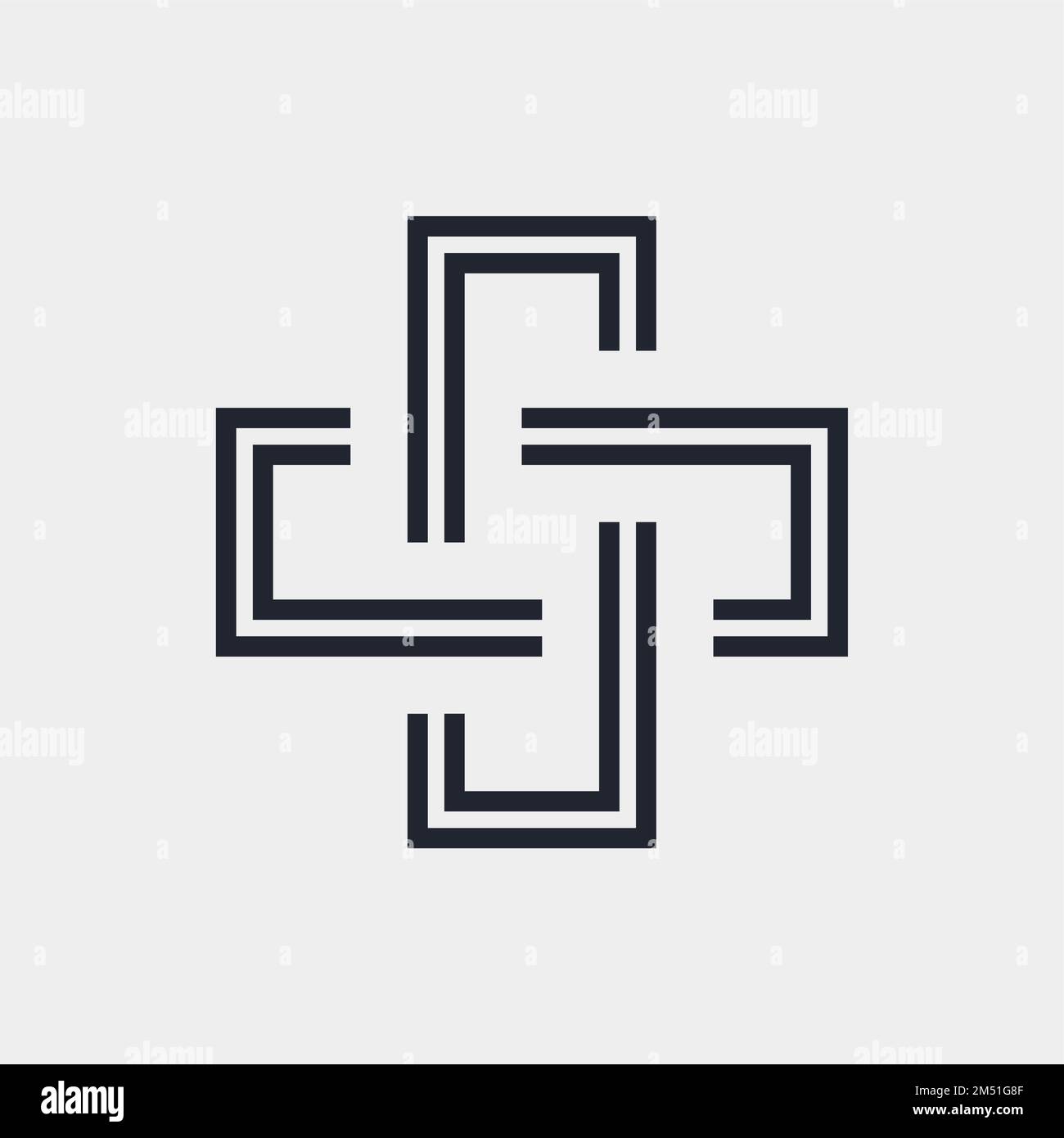 Elément géométrique contemporain complexe. Logo Design for Business ...