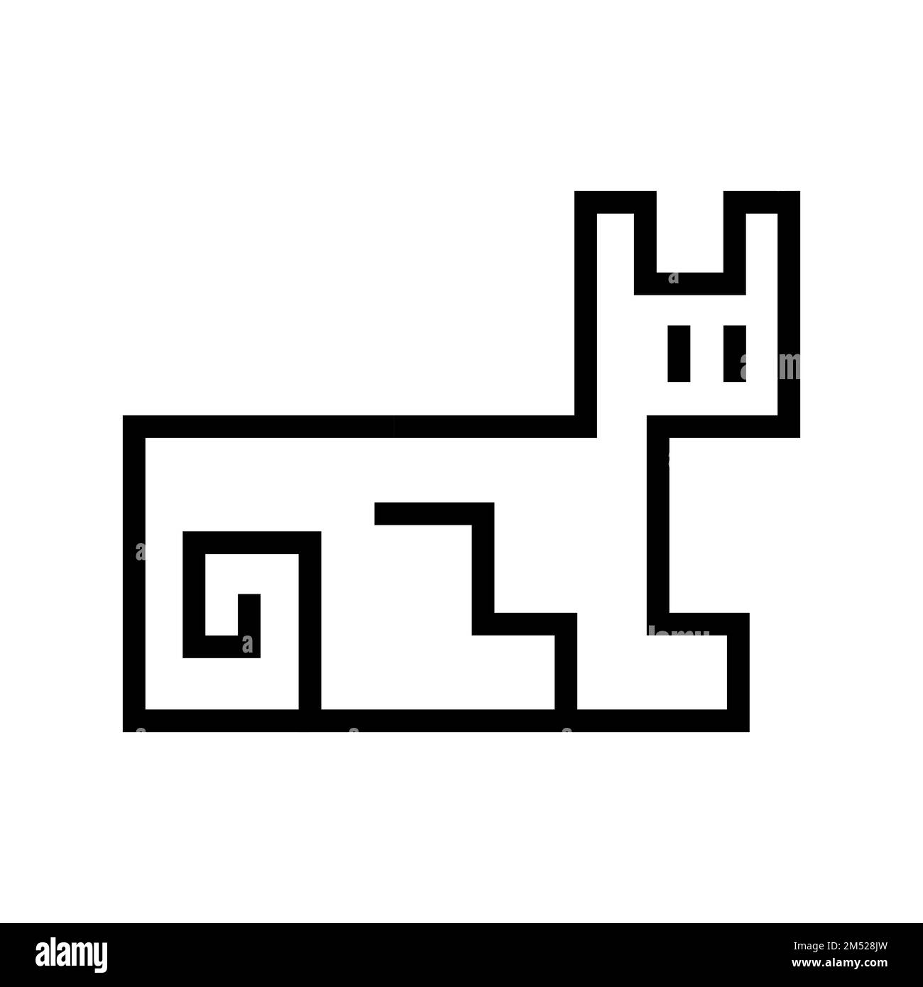 Pictogramme Wild Cat, icône linéaire sur fond blanc. Clipart vectoriel ...