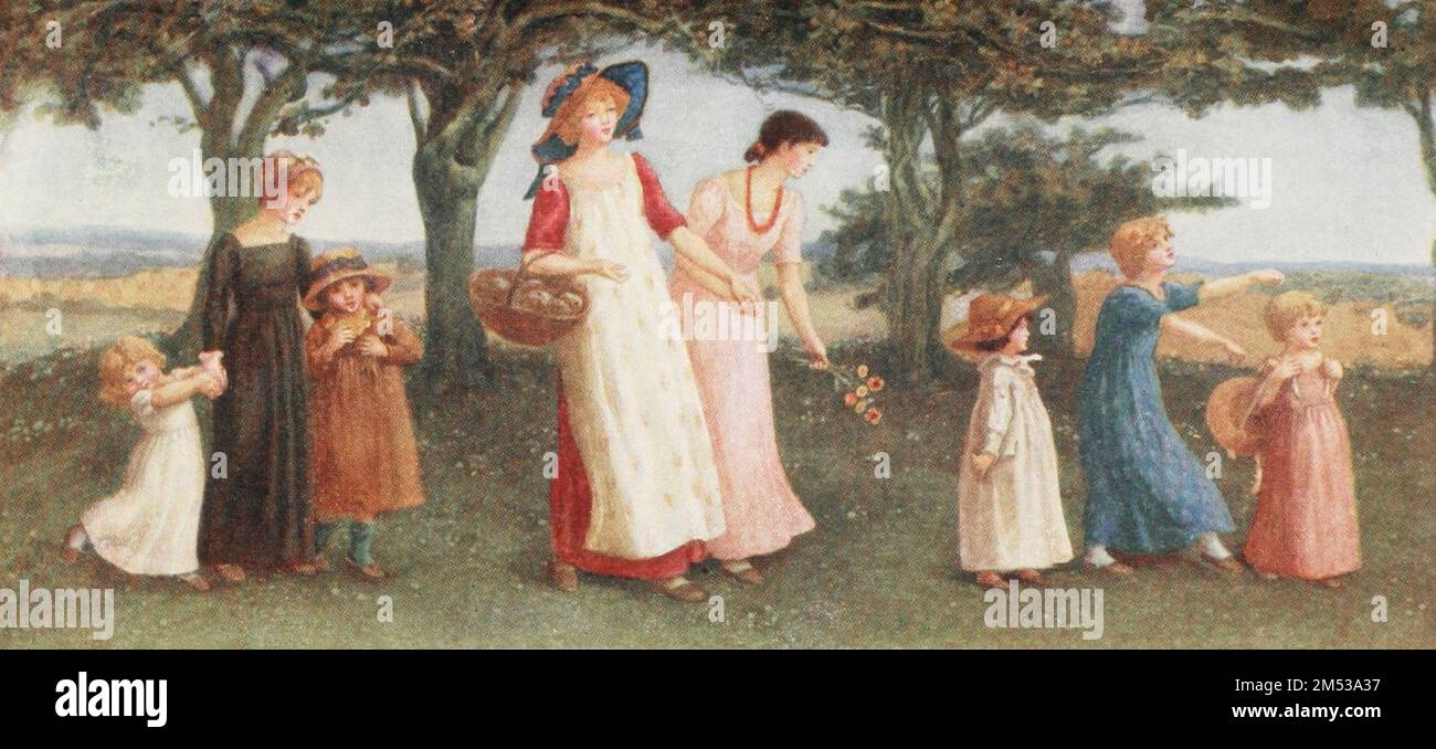 Printemps par Kate Greenaway du livre « Kate Greenaway » de Marion ...