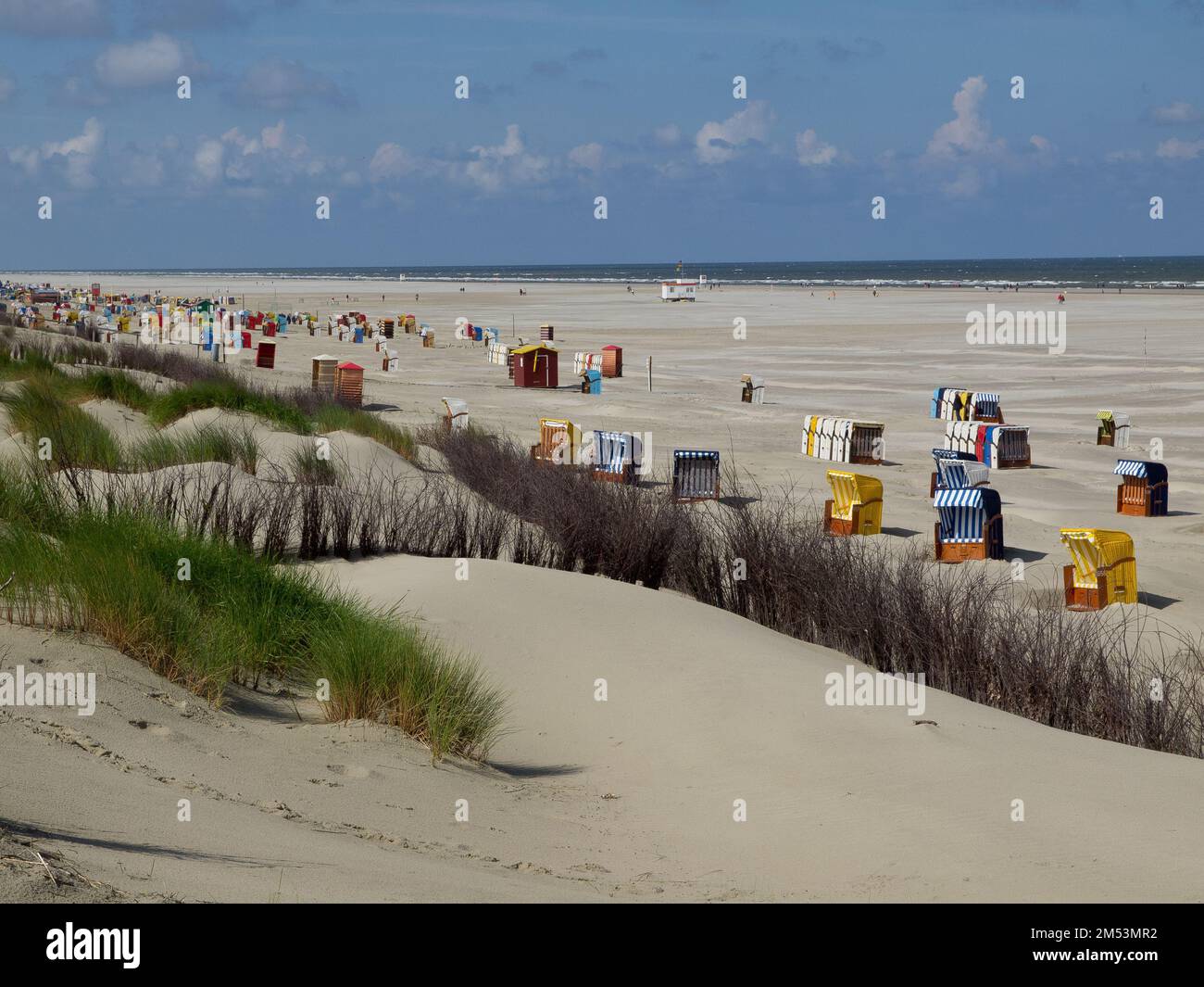Allemagne strandkorbs sur la plage Banque de photographies et d’images ...