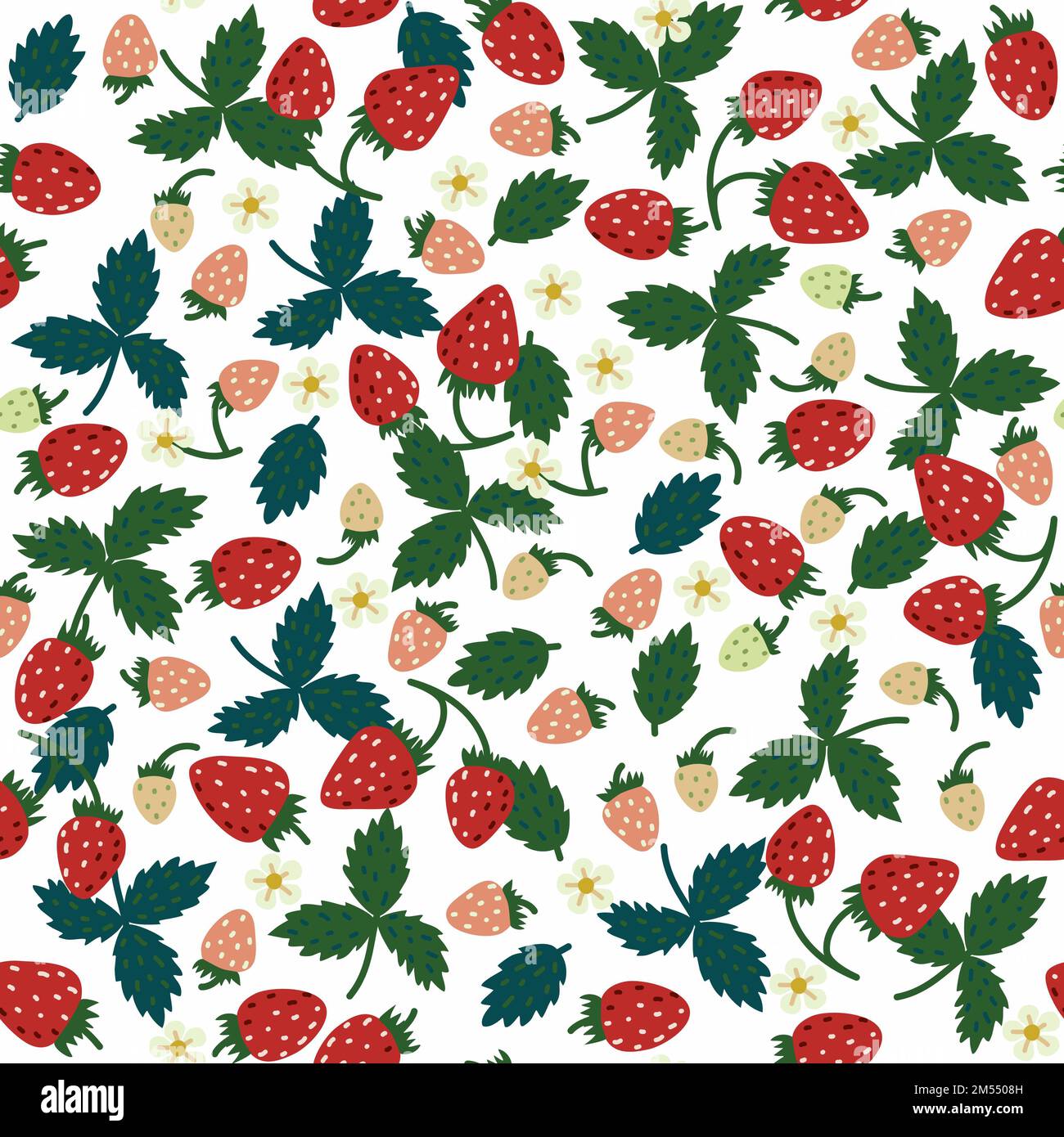 Fraises aux feuilles vertes Banque de photographies et d’images à haute ...