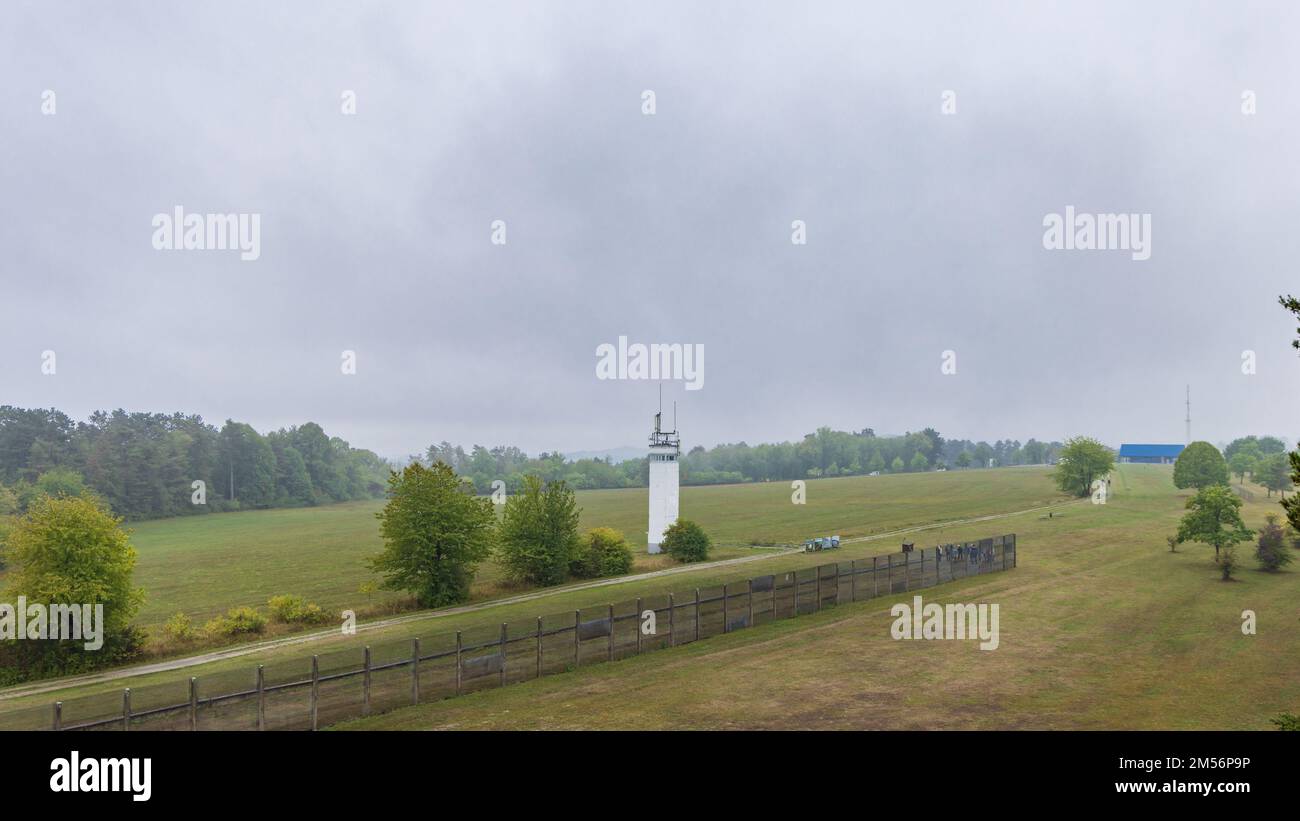 Geisa, Allemagne - 14 septembre 2022: Vue de pique-nique avec clôture ...