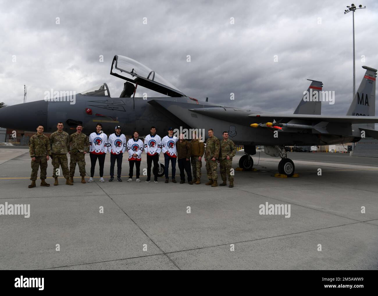 Les membres de l'équipe de l'American Hockey League Springfield ...