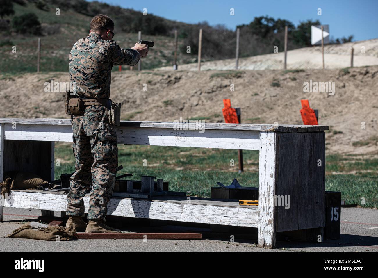 ÉTATS-UNIS Le Sgt Hunter Blankenship du corps maritime, instructeur de ...