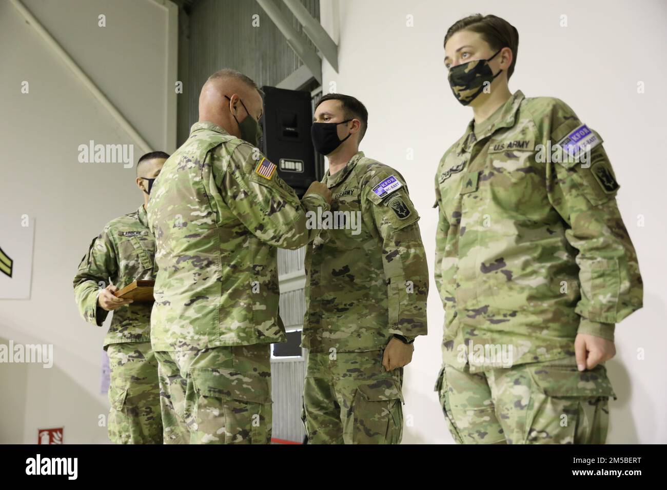 ÉTATS-UNIS Le colonel Brey Hopkins de l'armée, commandant du ...