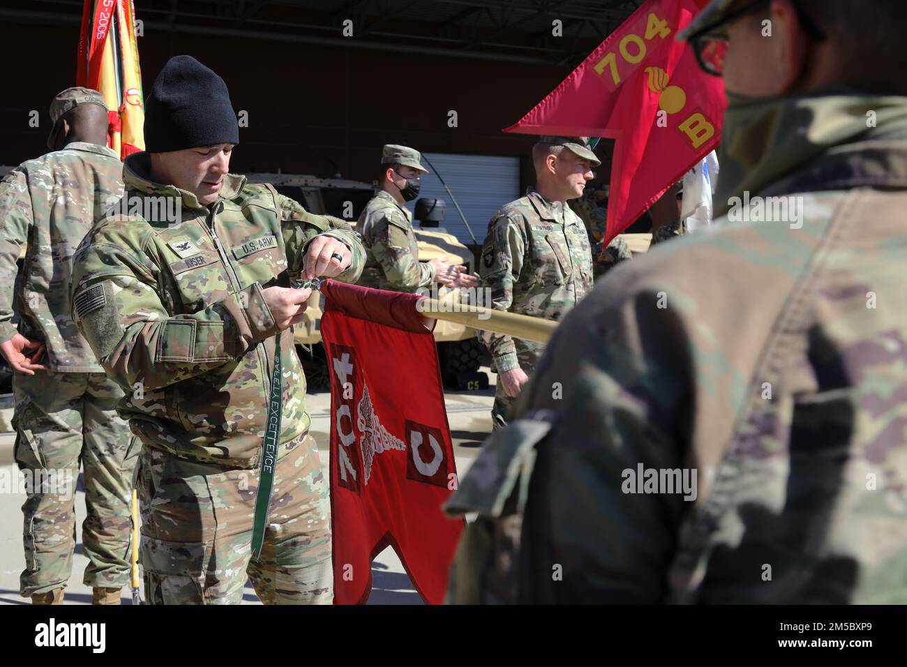 Le colonel Andrew Kiser, commandant de l'équipe de combat de la Brigade ...