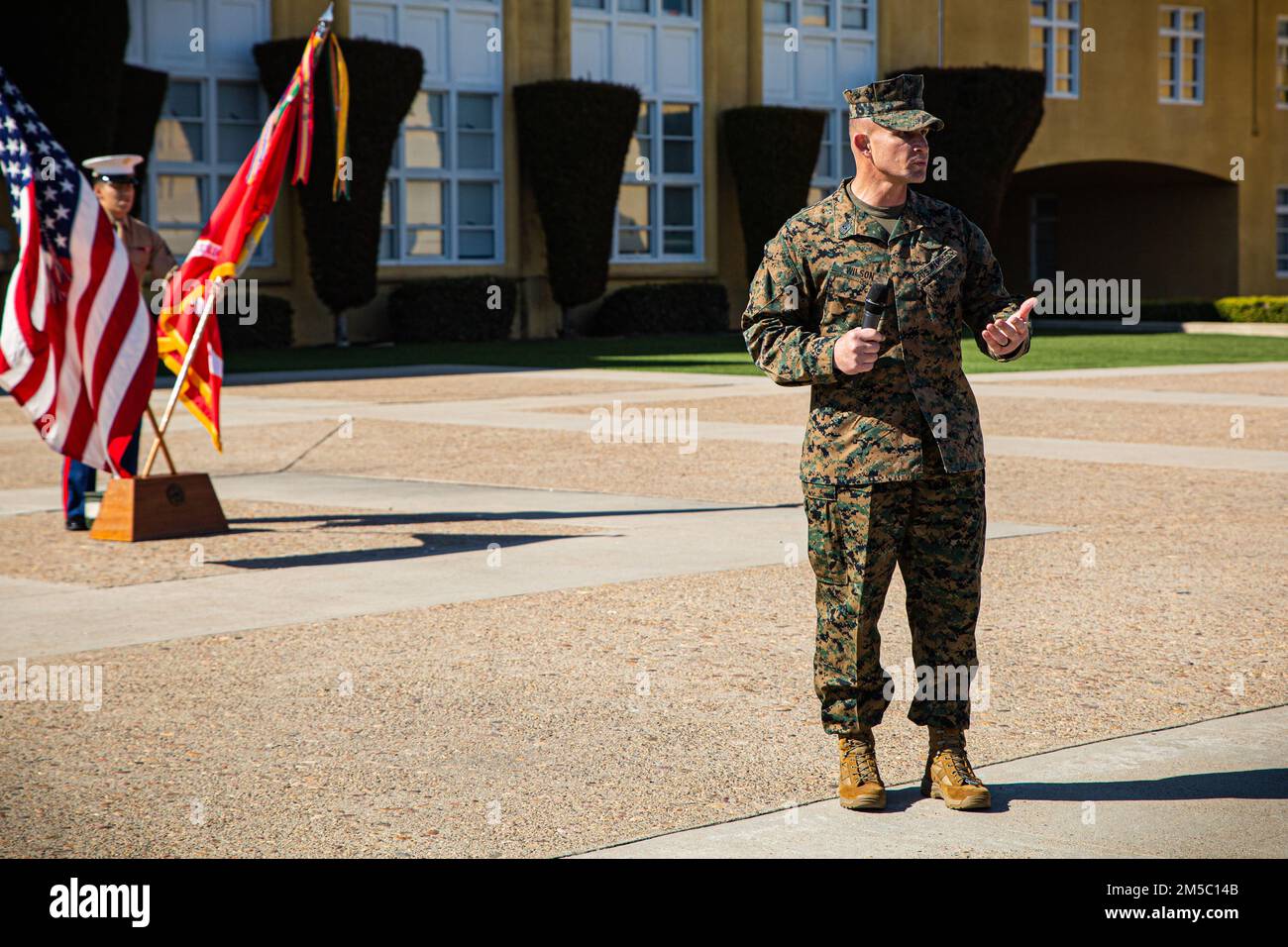 ÉTATS-UNIS Le Sgt. Maj. Daniel R. Wilson, le sergent-major arrivant du ...