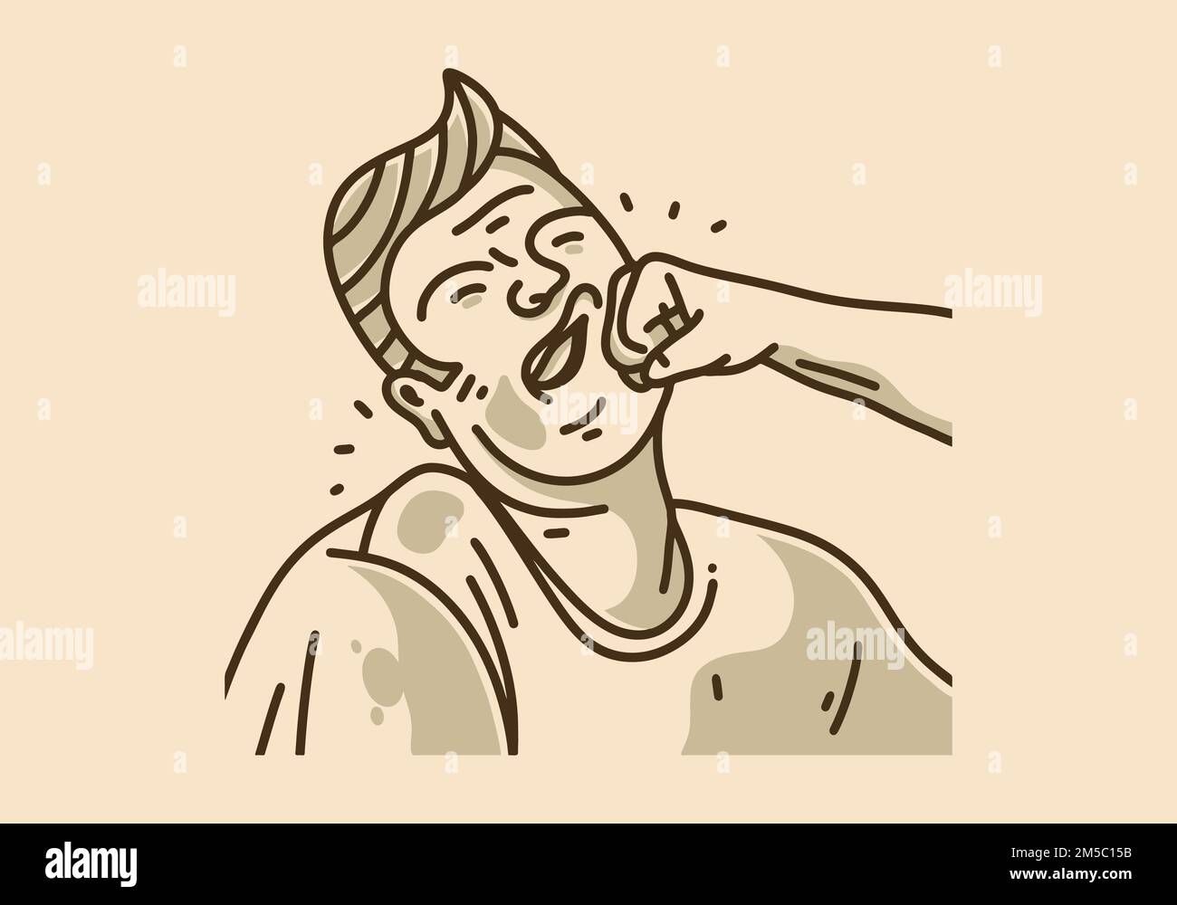 Balle Frappant Le Visage