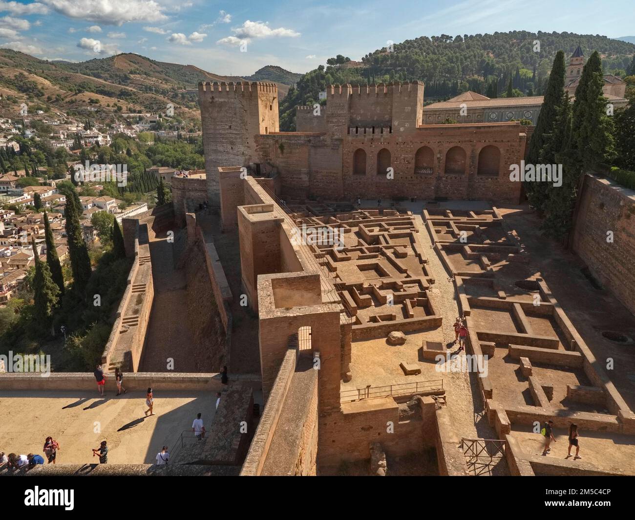 L'Alhambra, le château de la ville de Sabikah à Grenade, est un site ...