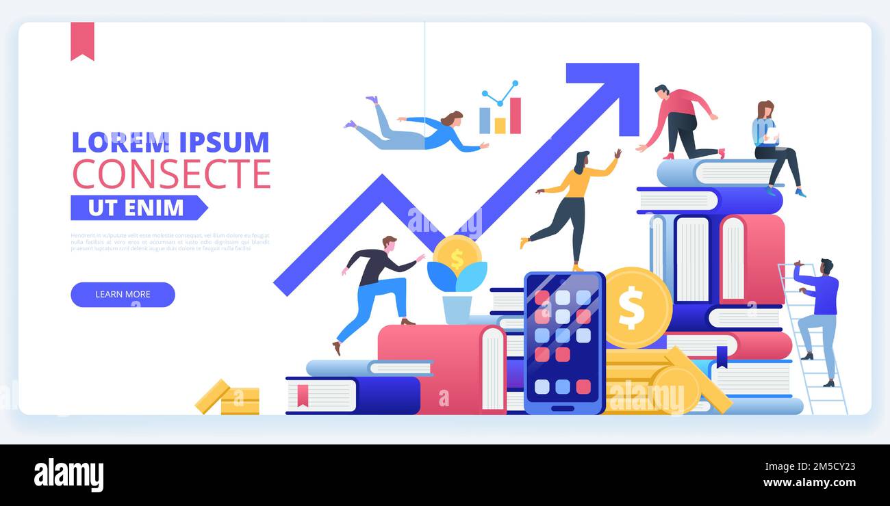 Modèle vectoriel de page de renvoi des cours de recyclage. Idée d'interface de page d'accueil de ...