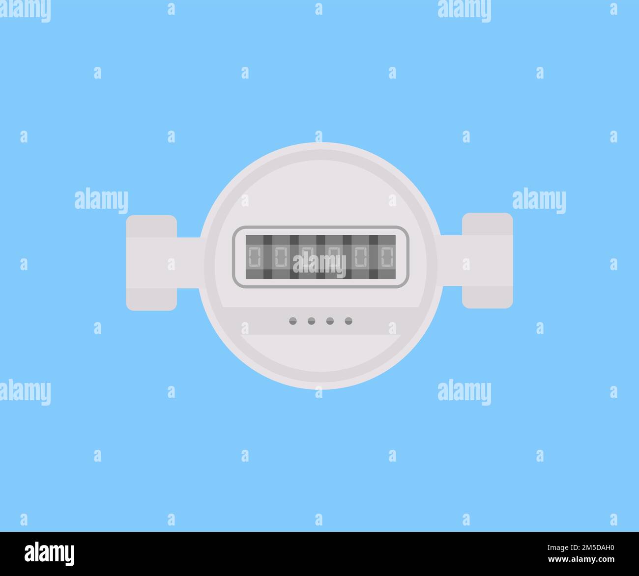 Design du logo du compteur d'eau et du compteur d'eau. Système de ...