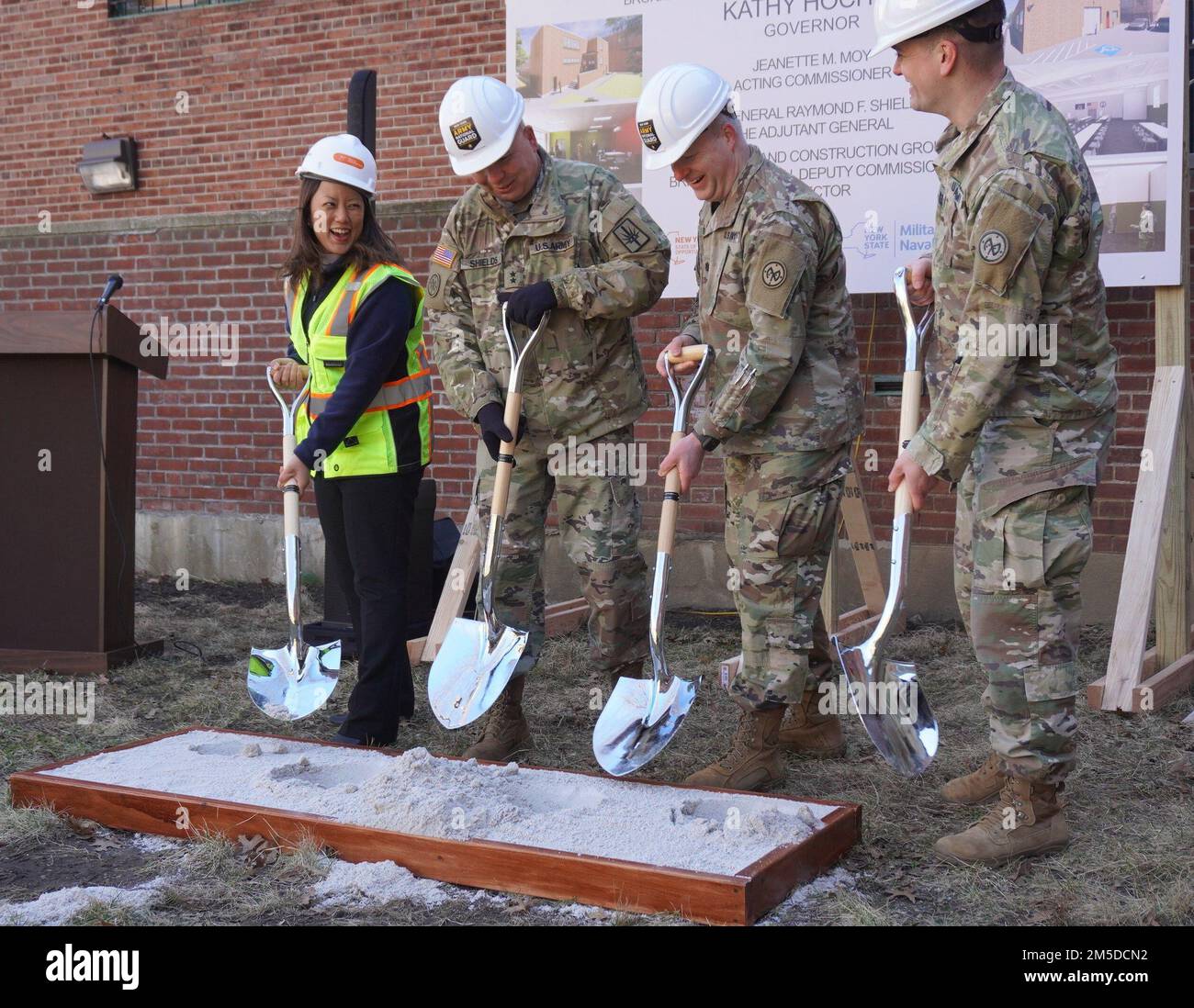Les dirigeants de la Garde nationale de l'armée de New York et le ...