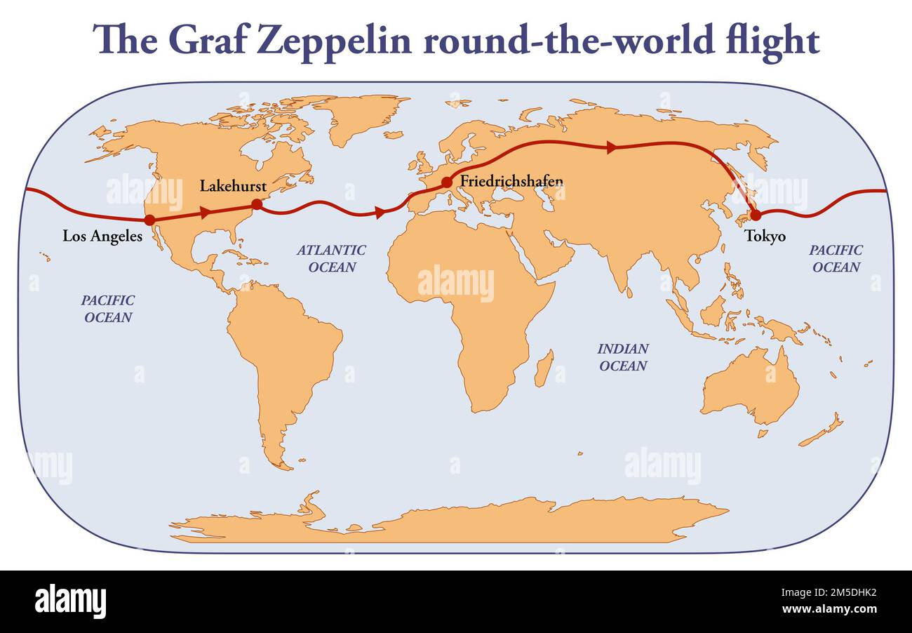 Flight route map Banque de photographies et d’images à haute résolution ...