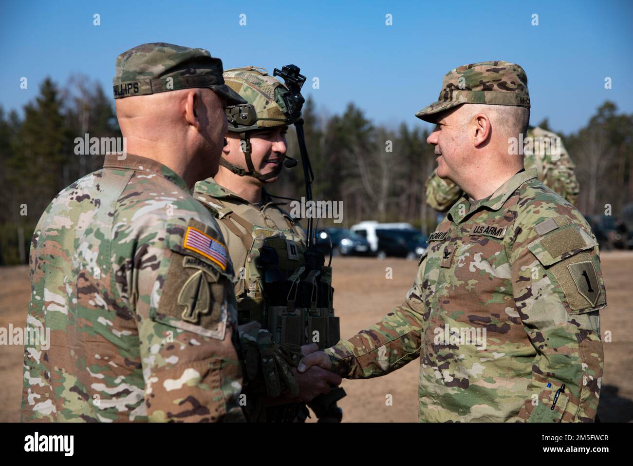 The commander of 1st armored brigade combat team Banque de ...