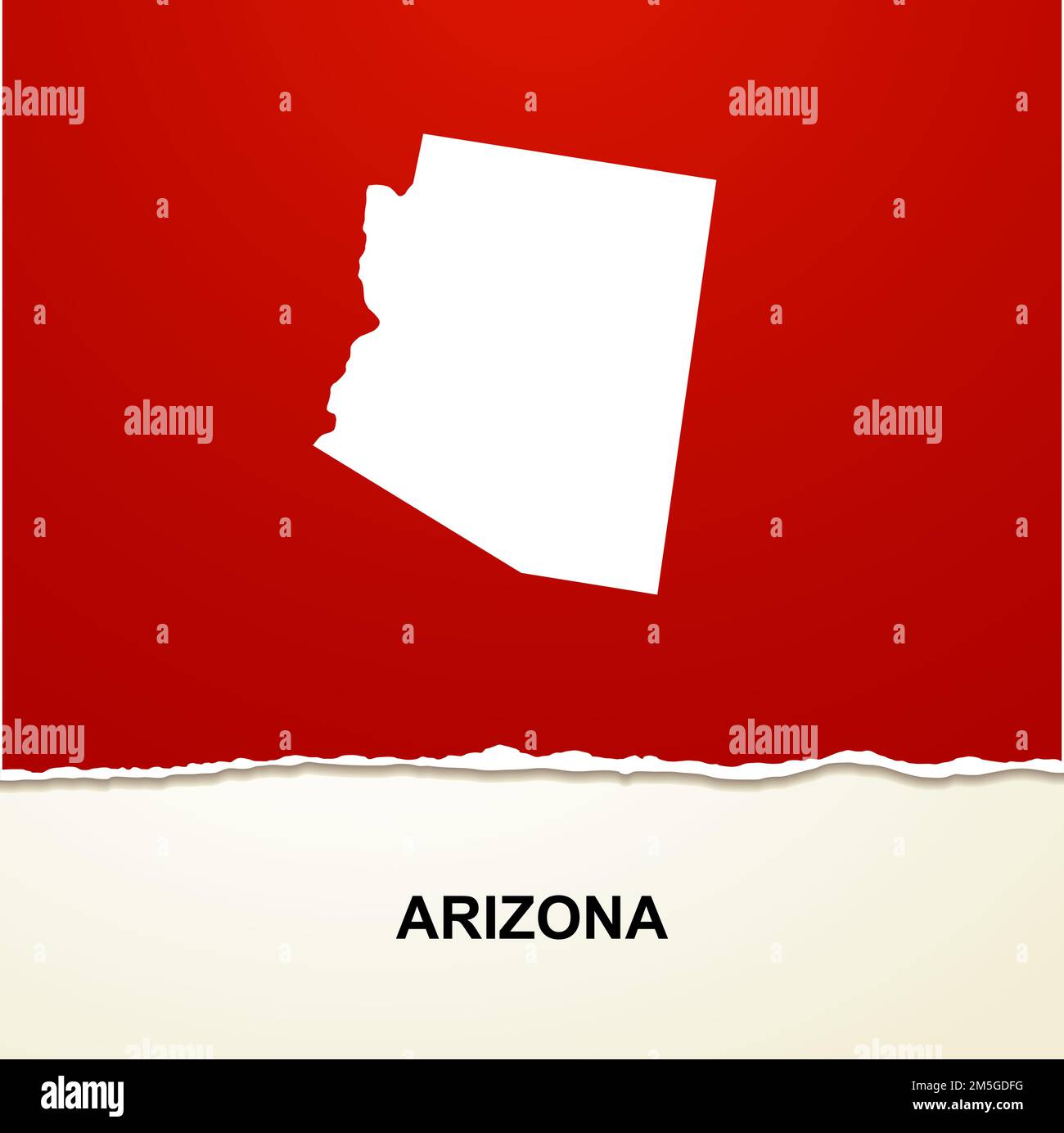 Arizona map vector Banque de photographies et d’images à haute ...