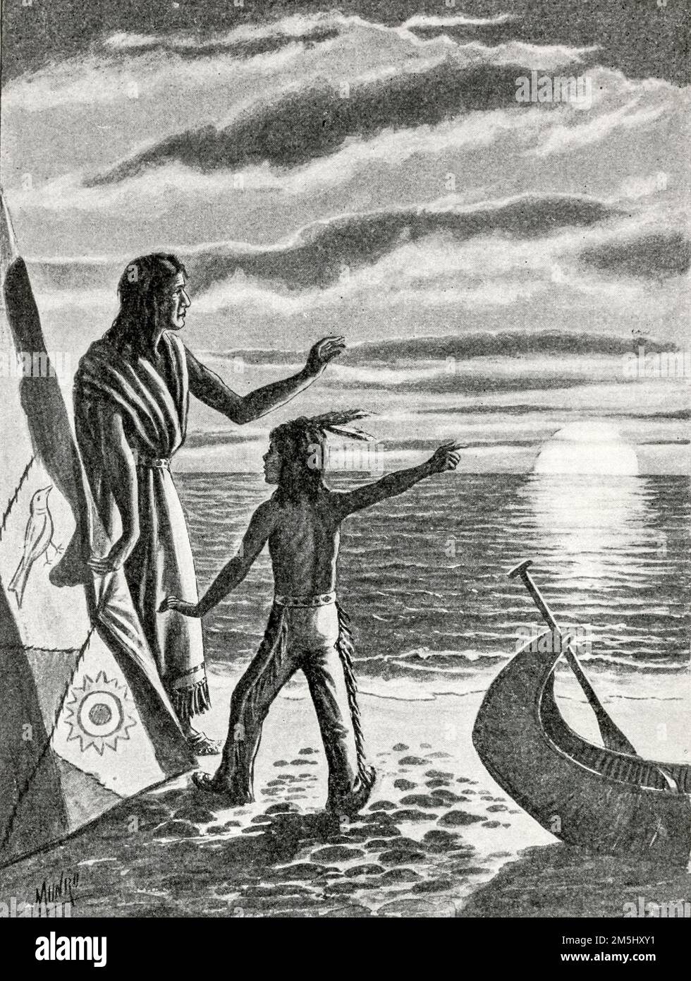 Qu'est-ce que Nokomis ? Illustré par Ella Booher, tiré du livre ...