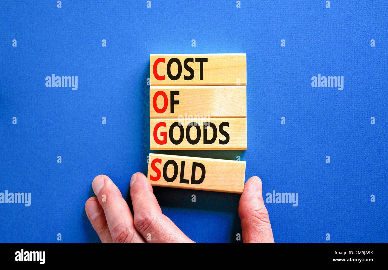 Symbole COGS coût des marchandises vendues. Mots-clés COGS coût des ...