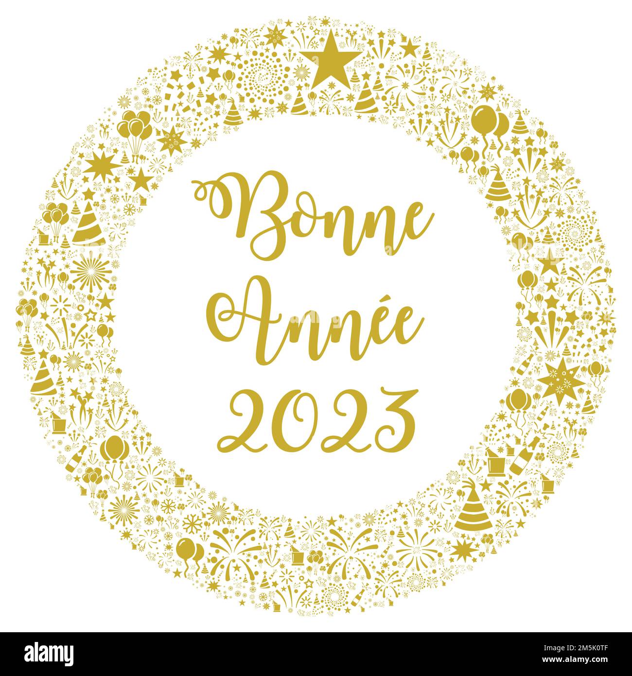 Bonne annee 2023 en français Banque de photographies et d’images à ...