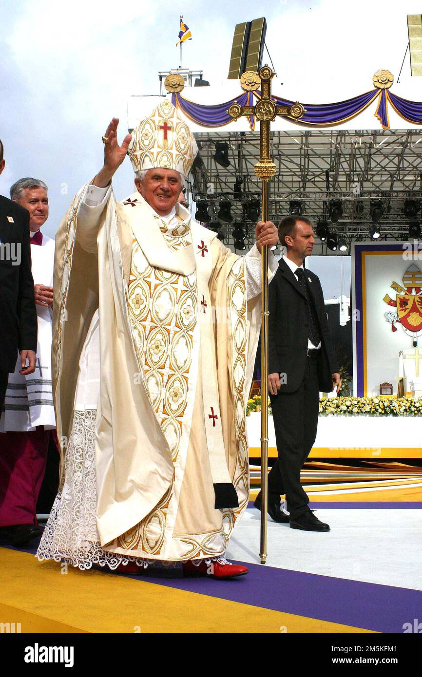 21 avril 2008, New York, New York, Etats-Unis: LE PAPE BENOÎT XVI ...