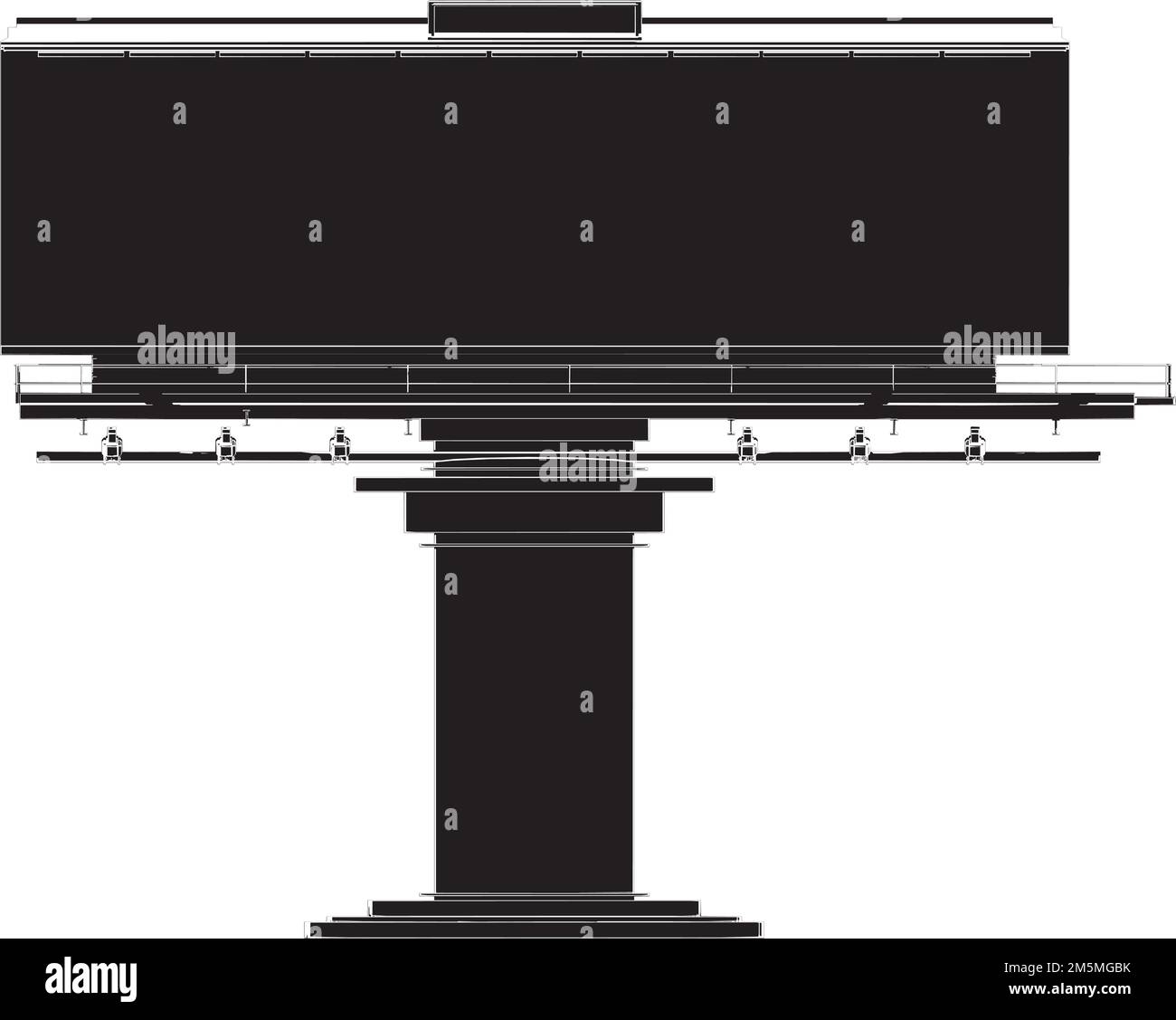 Panneaux publicitaires extérieurs vecteur de construction. Illustration ...