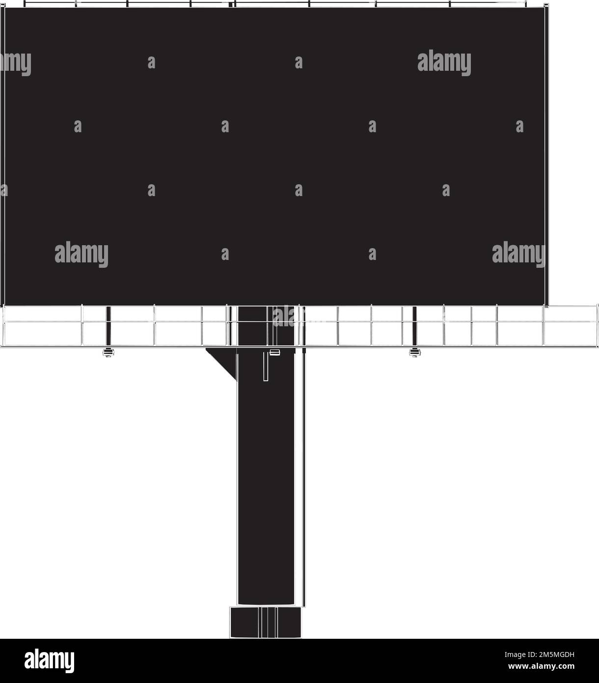 Panneaux publicitaires extérieurs vecteur de construction. Illustration ...