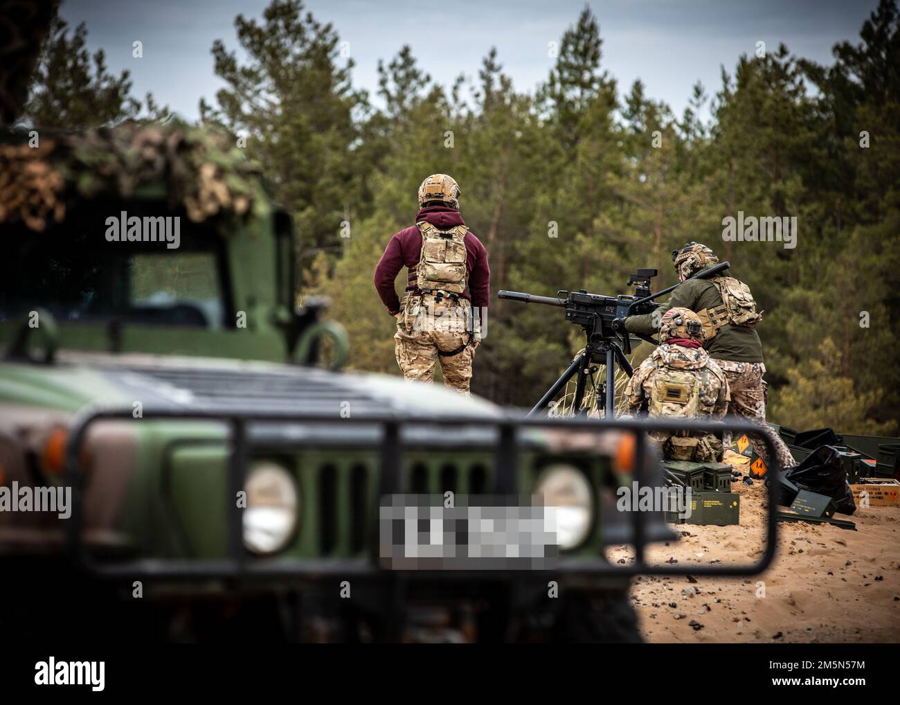 Mk19 40mm automatic grenade launcher Banque de photographies et d ...