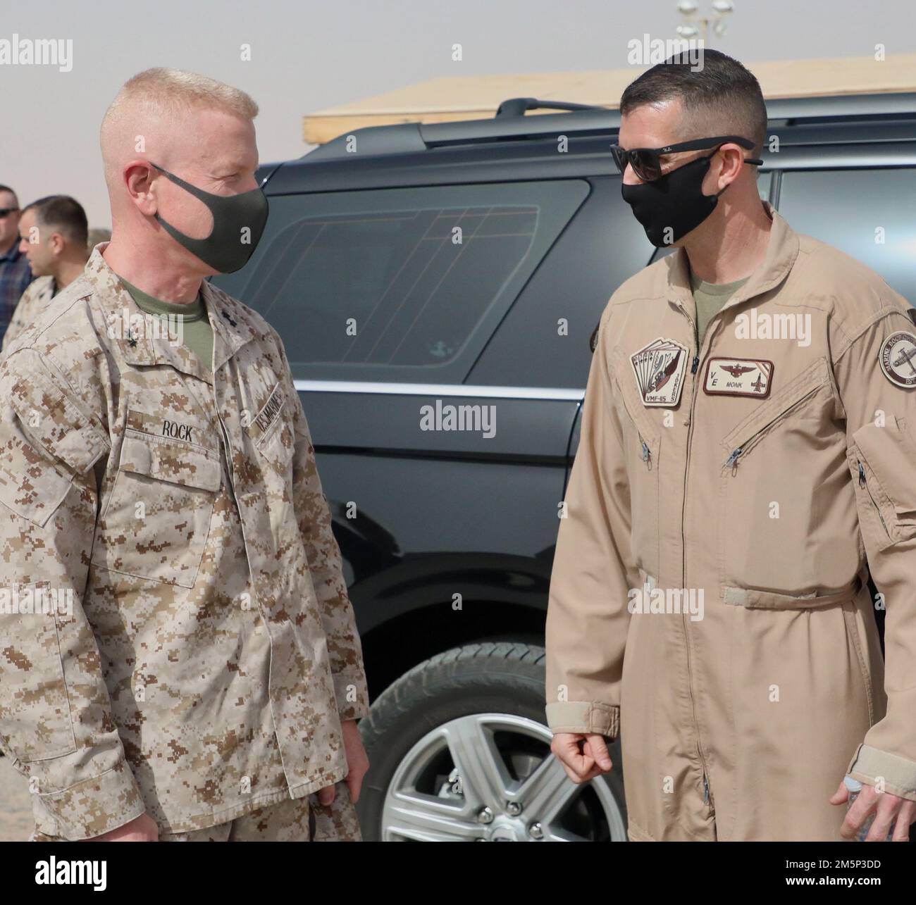 ÉTATS-UNIS Général de division du corps maritime Paul Rock, commandant ...