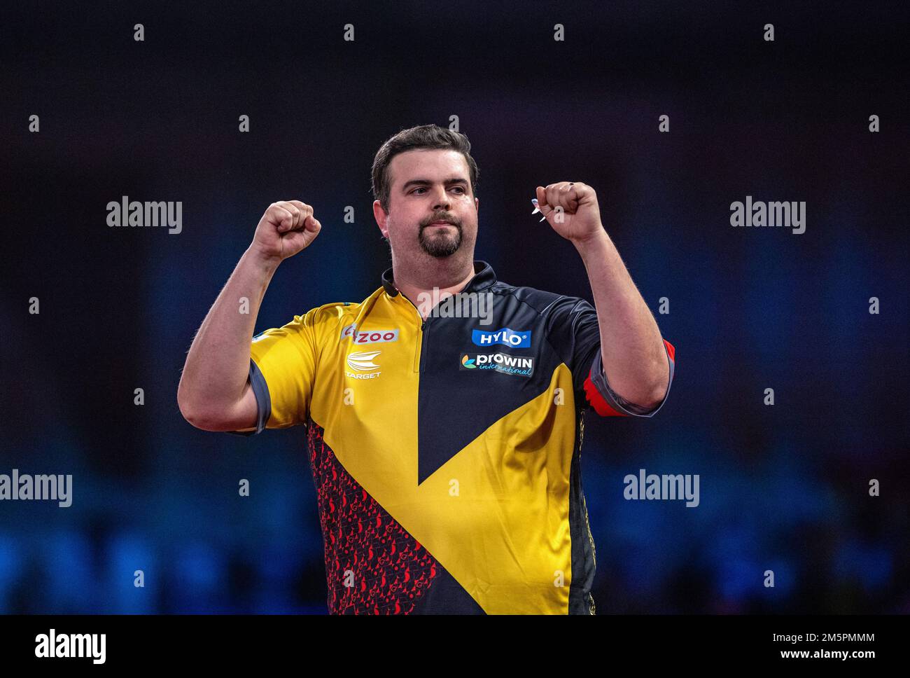 Gabriel Clemens fête sa victoire lors du treize jour du Championnat du ...