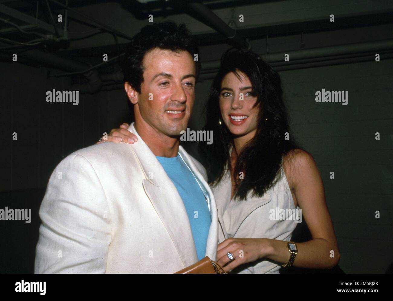 Sylvester Stallone et Jennifer Flavin Circa années 80 crédit: Ralph ...