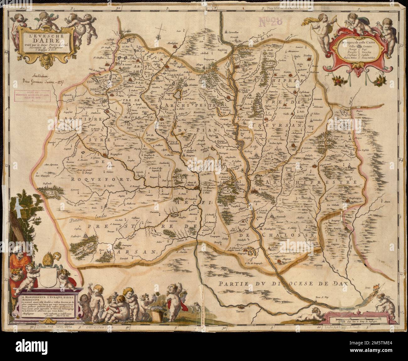 L'Evesche d'aire. Grugeage illustré par illustration. Apparaît dans l ...