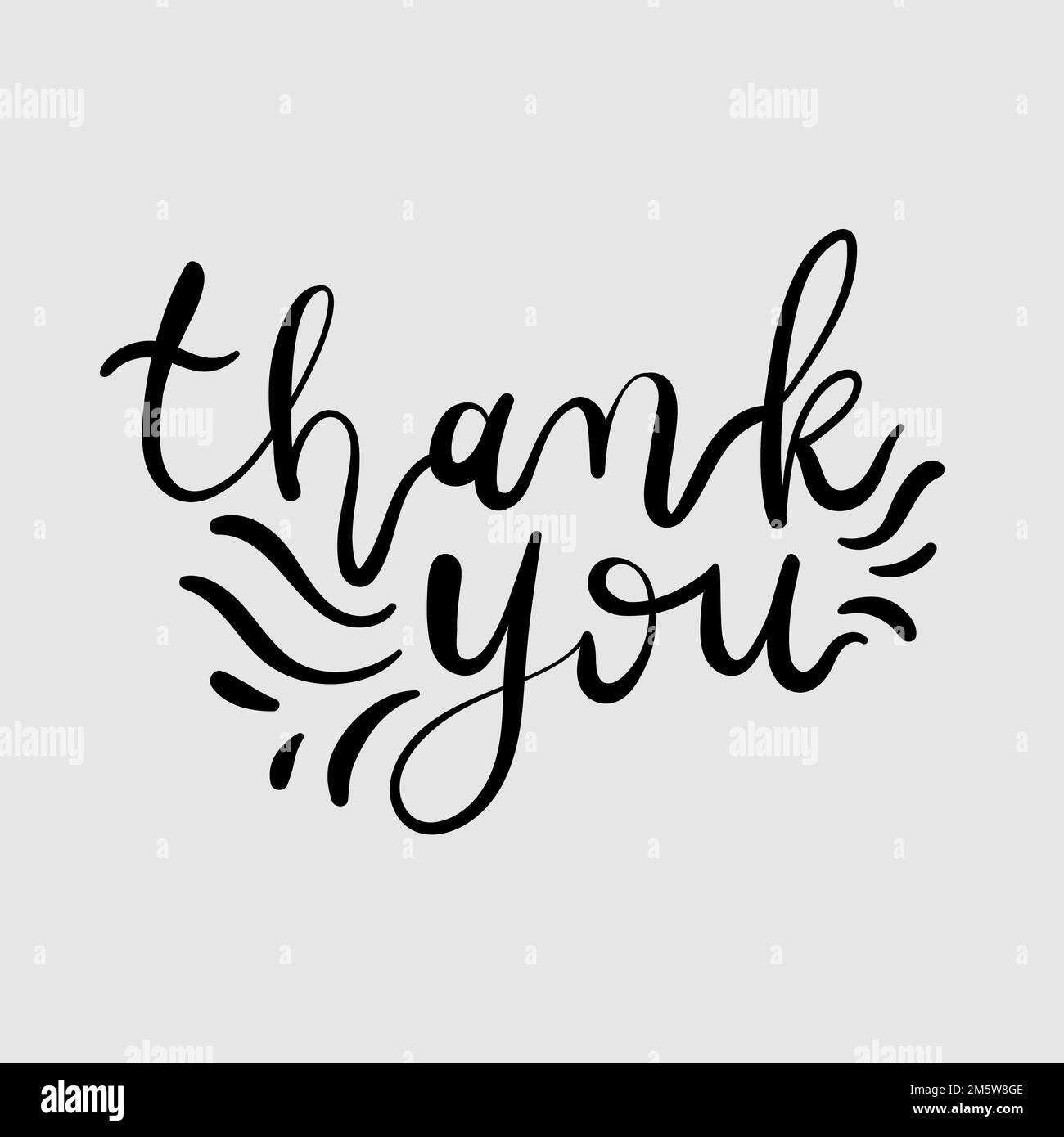Thank you template vector vectors Banque d'images noir et blanc - Page ...