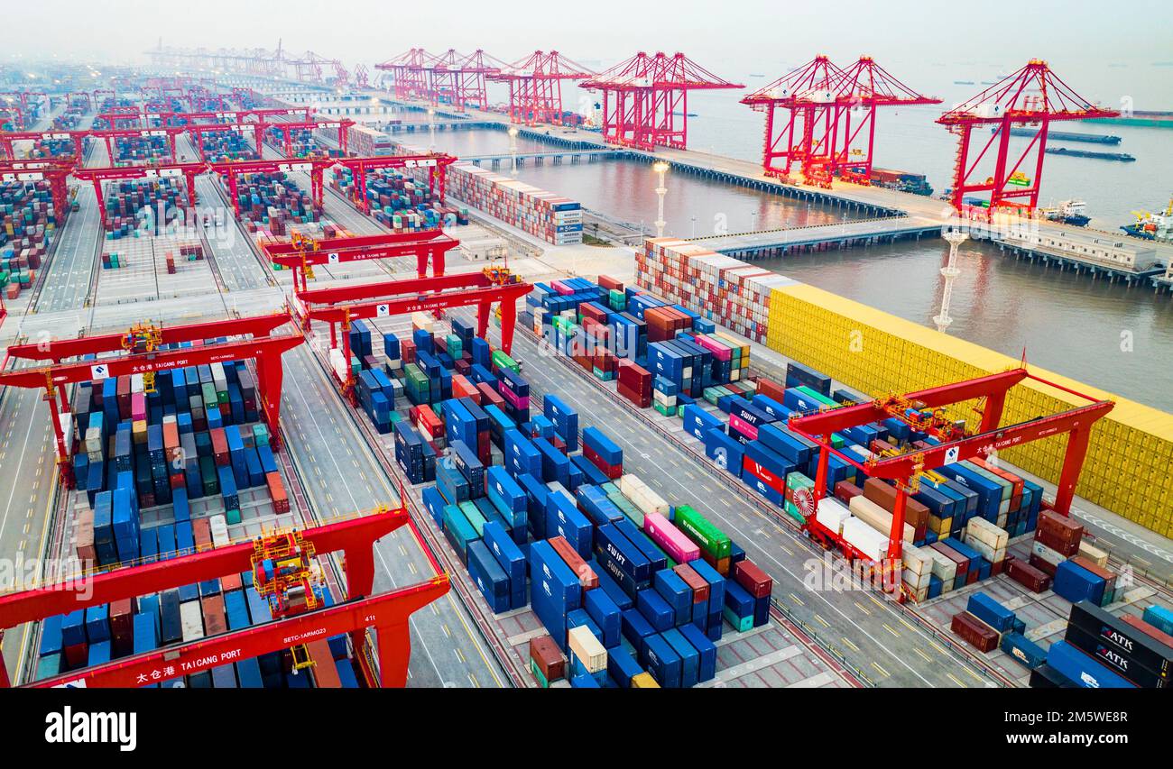 SUZHOU, CHINE - 31 DÉCEMBRE 2022 - une photo aérienne montre le bon ...