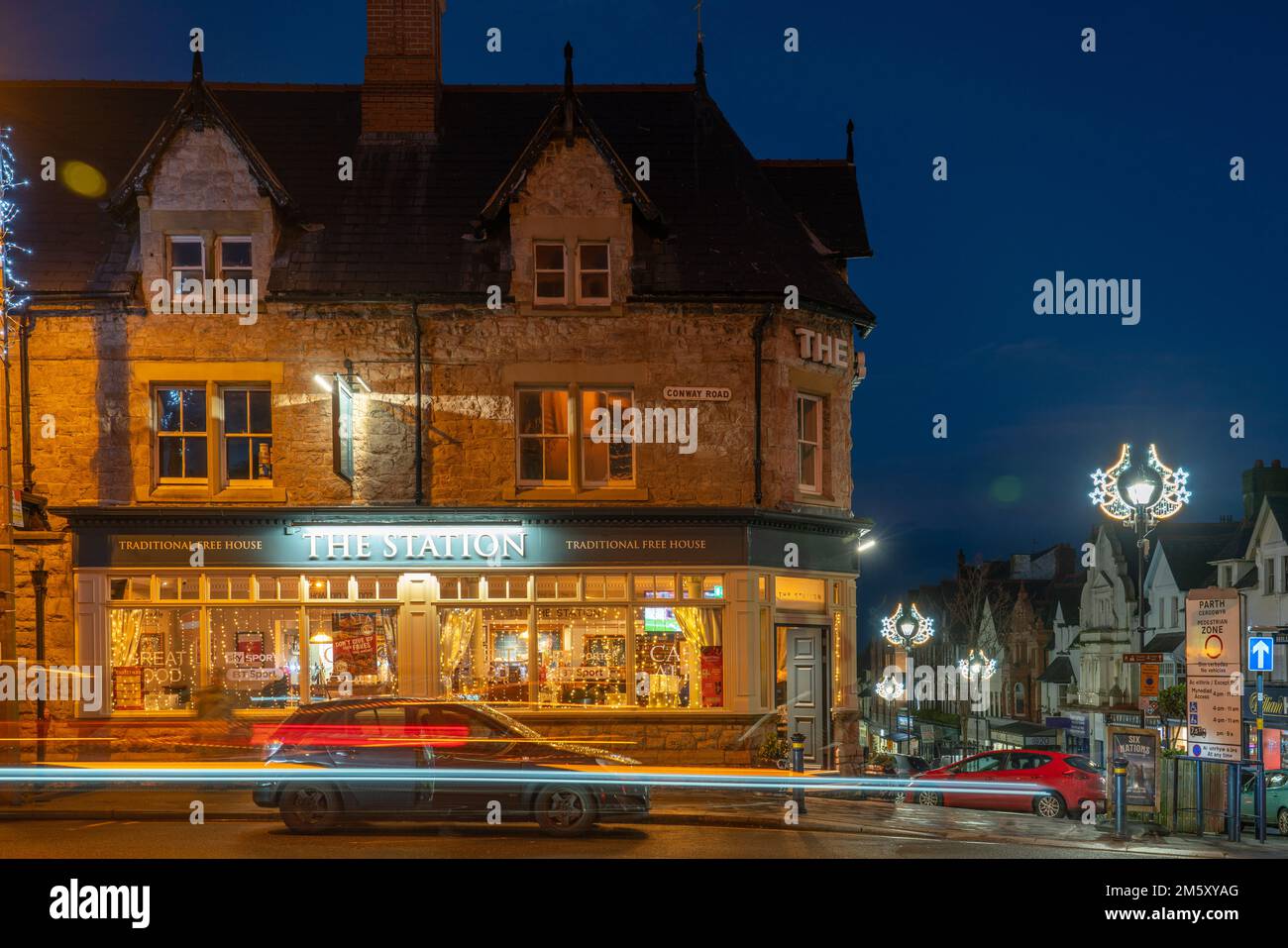 The Station Pub, Conway Road et Station Road, Colwyn Bay, pays de ...