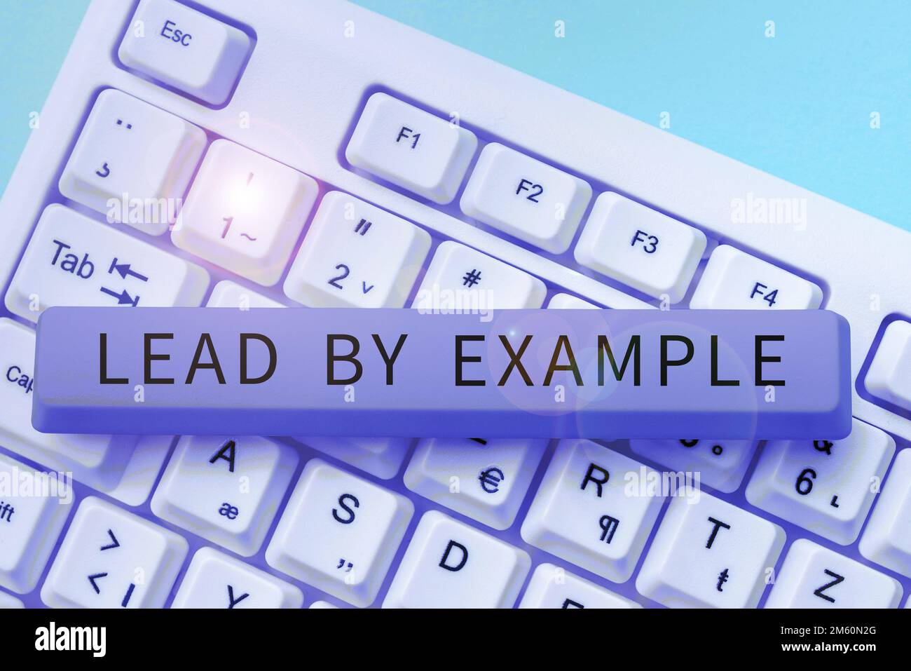 Légende de texte présentant l'exemple « Lead by Example ». Aperçu de l ...