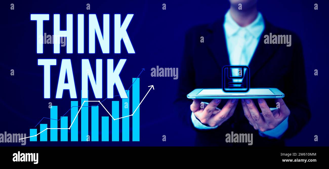 Légende du texte présentant Think Tank. Concept c'est-à-dire penser à ...