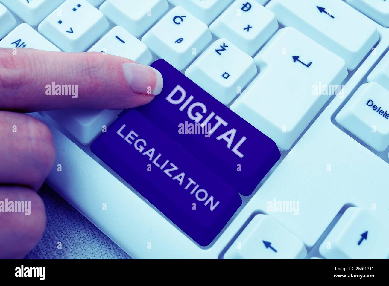 Écriture affichage de texte légalisation numérique. Mot écrit ...