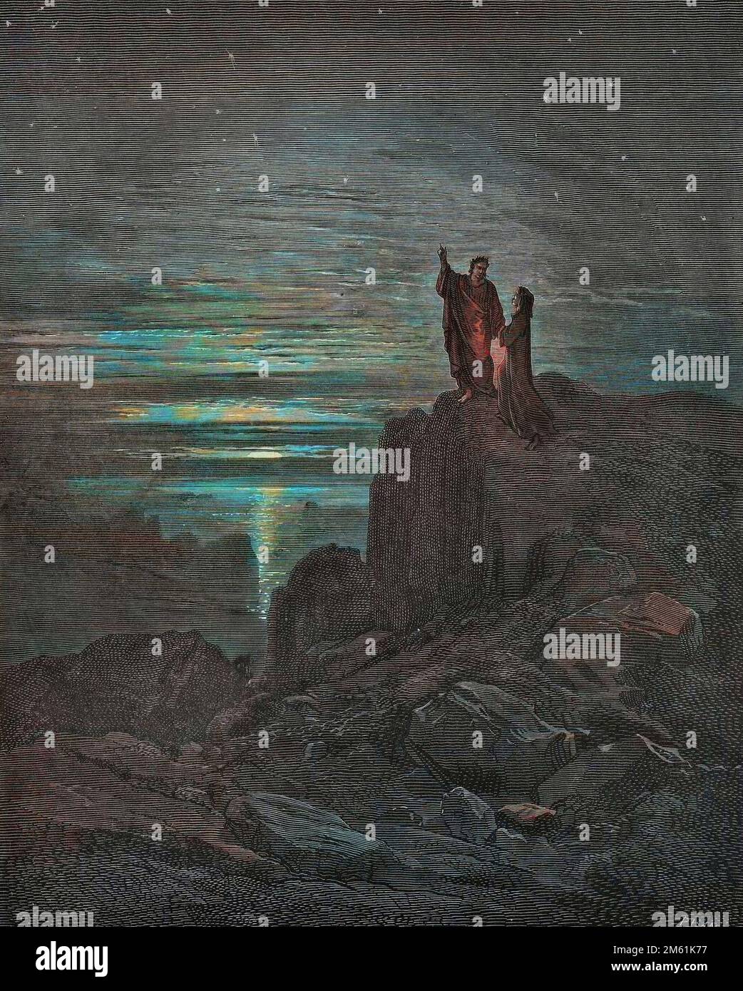 La Divine Comédie de Dante Alighieri , Inferno, Canto 34 : les poètes ...