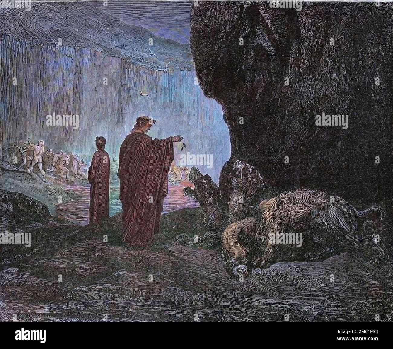 La Divine Comédie de Dante Alighieri , Inferno, Canto 6 : Virgile ...