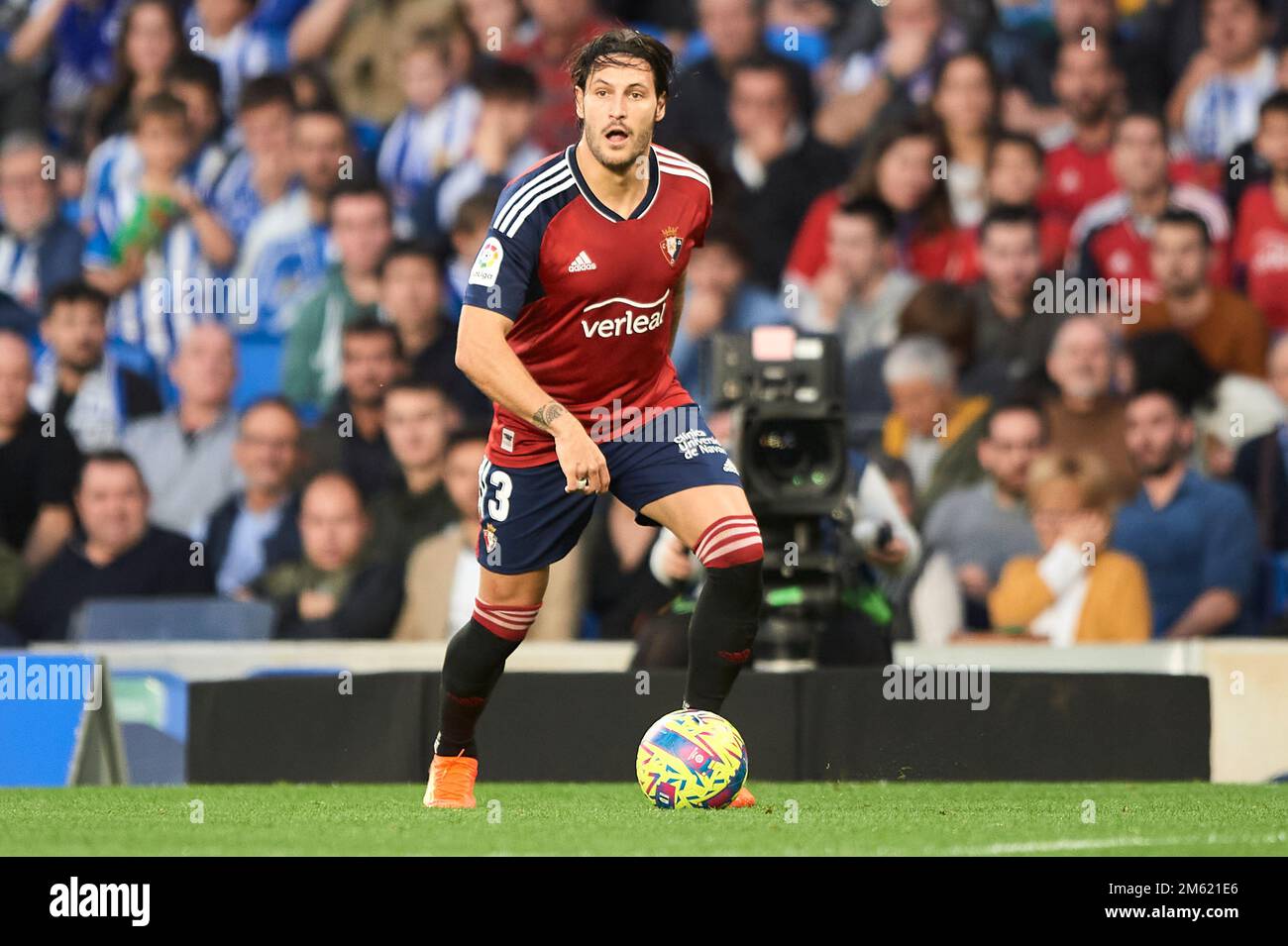 Juan Cruz de CA Osasuna pendant le match de la Liga Santander entre ...