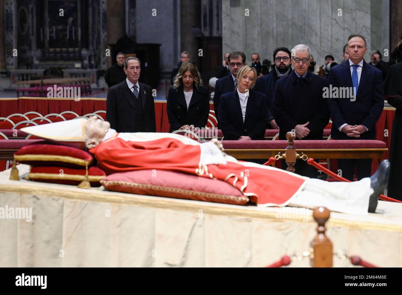 Rome, Italie. 02nd janvier 2023. 02/01/2023 décès du Pape Ratzinger ...