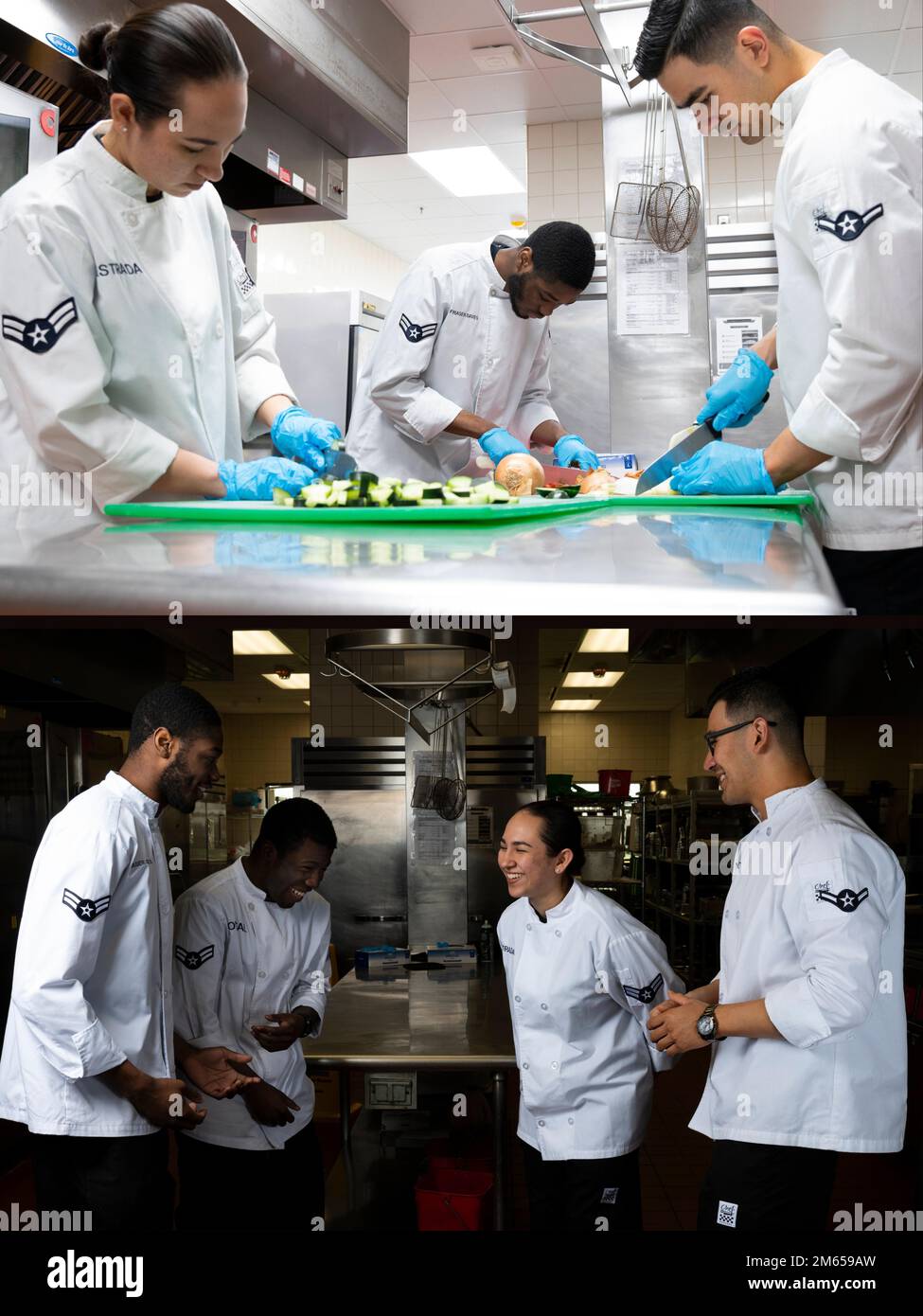 ÉTATS-UNIS Classe Airman 1st Julia Estrada, classe Airman 1st James ...